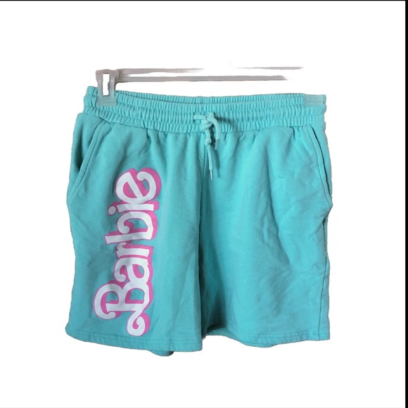 Barbie | Shorts | Barbie Drawstring Graphic Logo Sweat Athletic Shorts ...
